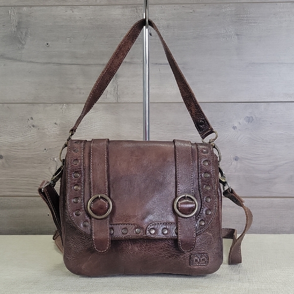 Bed Stu | Bags | Bed Stu Small Brown Leather Crossbody Shoulder Bag ...